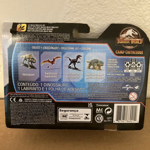 Jurassic World BUMPY Ankylosaurus Camp Cretaceous Attack Pack Dinosaur ...
