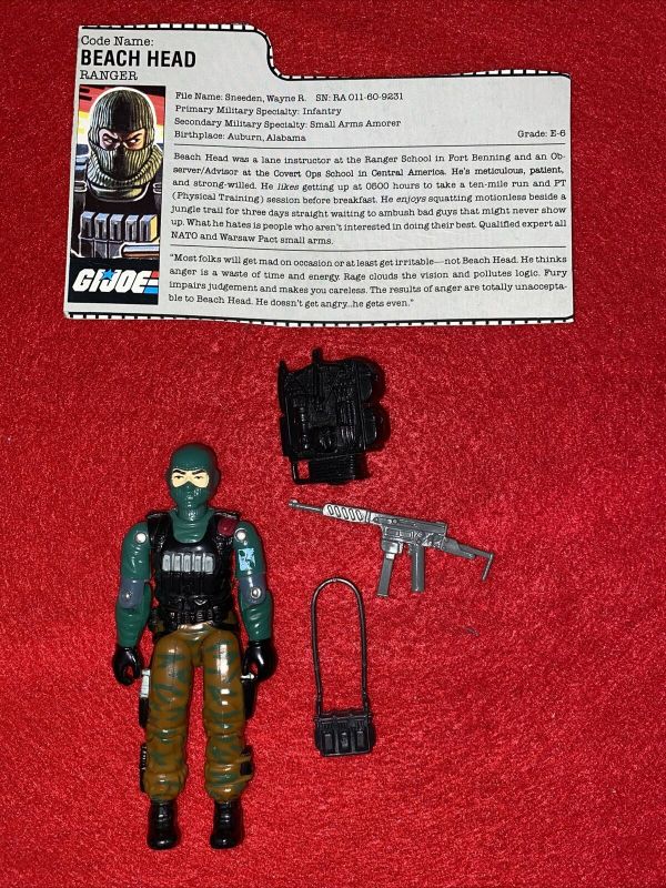1986 GI JOE BEACHHEAD V1 100 COMPLETE WITH FILE CARD | #57479668