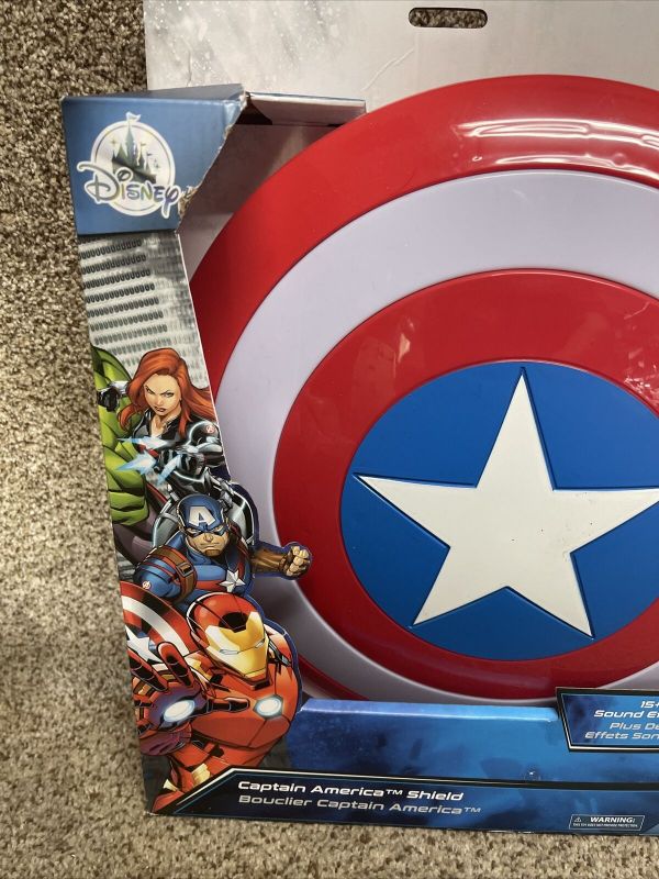 Disney Store Captain America 12” Talking Shield Electronic Sound Marvel ...