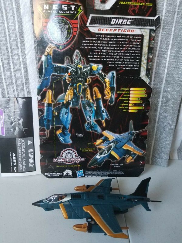 Transformers Revenge Of The Fallen Deluxe Decepticon Dirge COMPLETE Jet ...