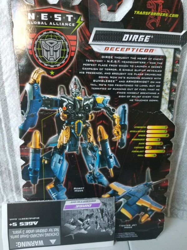 Transformers Revenge Of The Fallen Deluxe Decepticon Dirge COMPLETE Jet ...