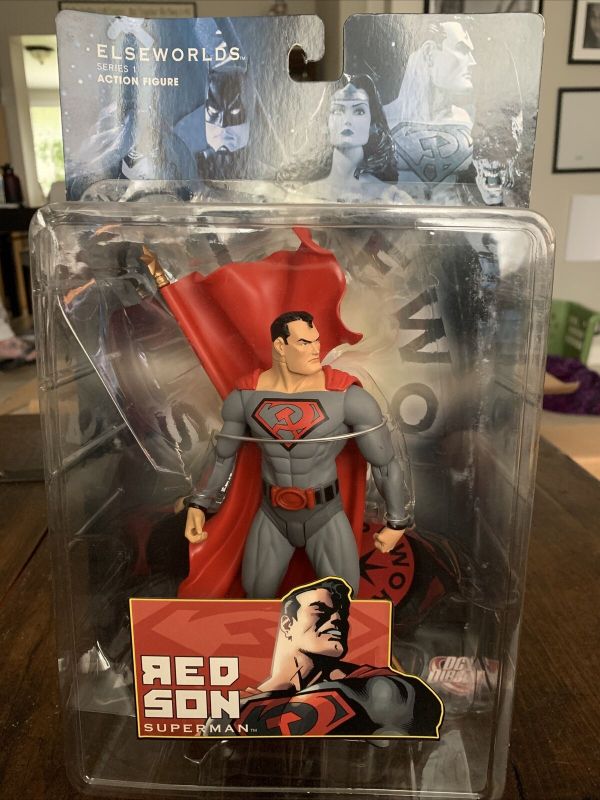 DC Direct Red Son Superman 7 Inch Action Figure 2005 Elseworlds Series ...