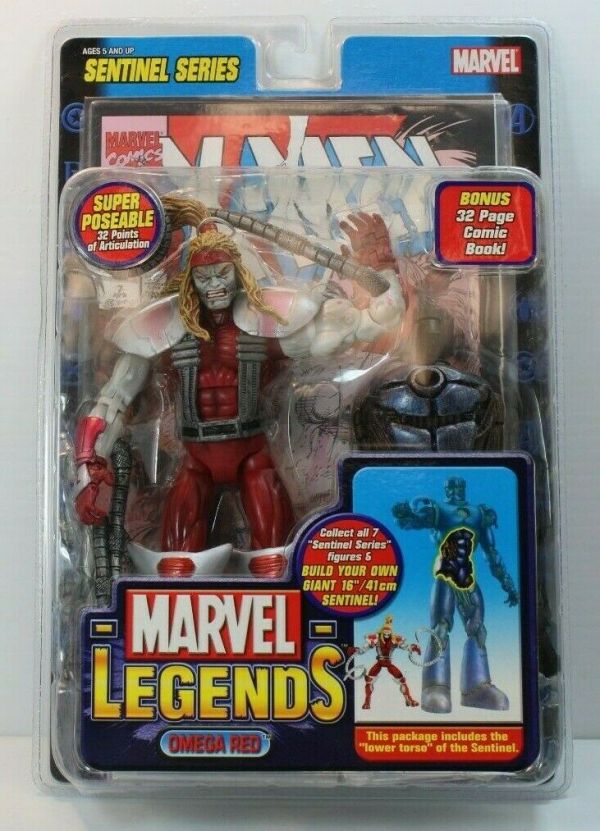 Toy Biz Marvel Legends Sentinel BAF Build A Action Figure RED OMEGA ...