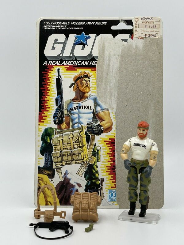 Vintage GI Joe Figure 1987 Outback Complete With Uncut File Card Full ...