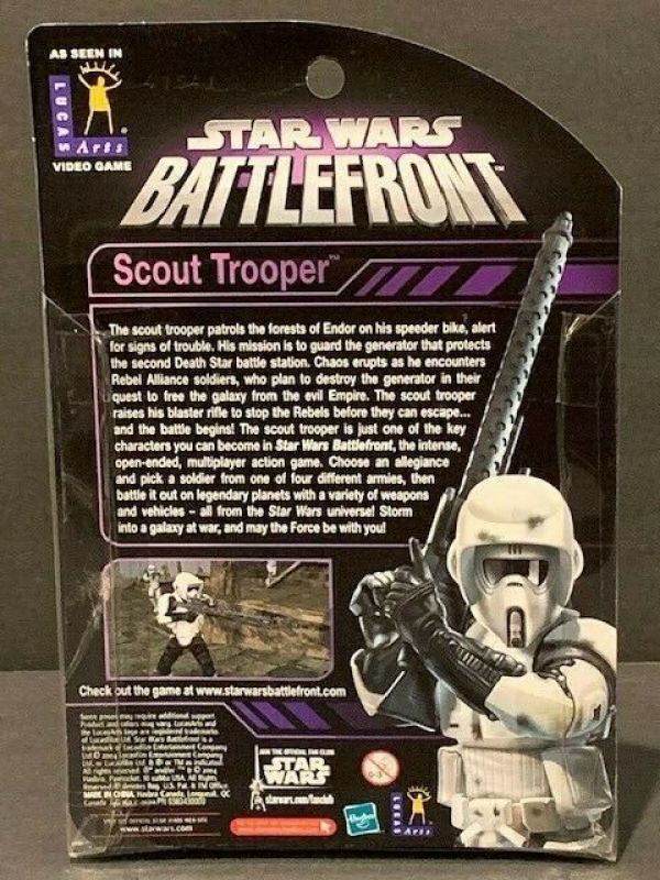 Hasbro 2004 Star Wars Battlefront Exclusive Scout Trooper Action Figure ...