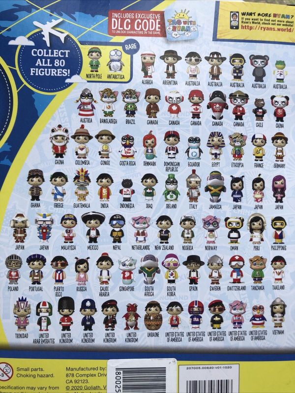 Ryan’s World Tour Microverse Figure X2 Gus (Indonesia And Chile ...