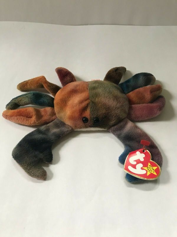 Ty Beanie Babies Claude The Crab, Rare, Front Blue Claw, 1996 With Tags ...