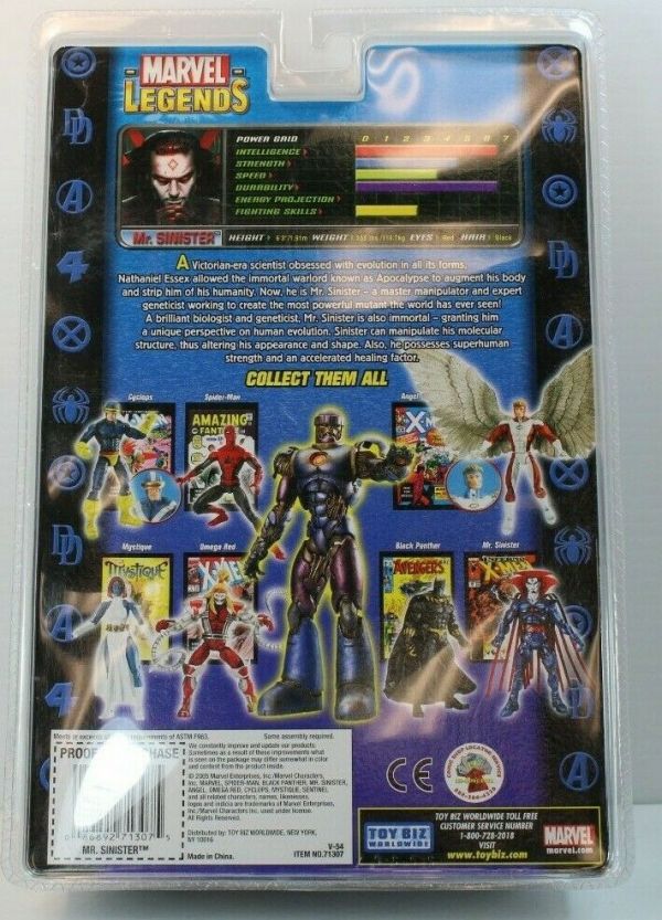 Toy Biz Marvel Legends Sentinel BAF Build A Action Figure MR. SINISTER ...