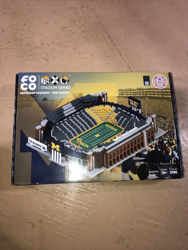 Rare FOCO BRXLZ Stadium Series Michigan Stadium Big House | #57737461