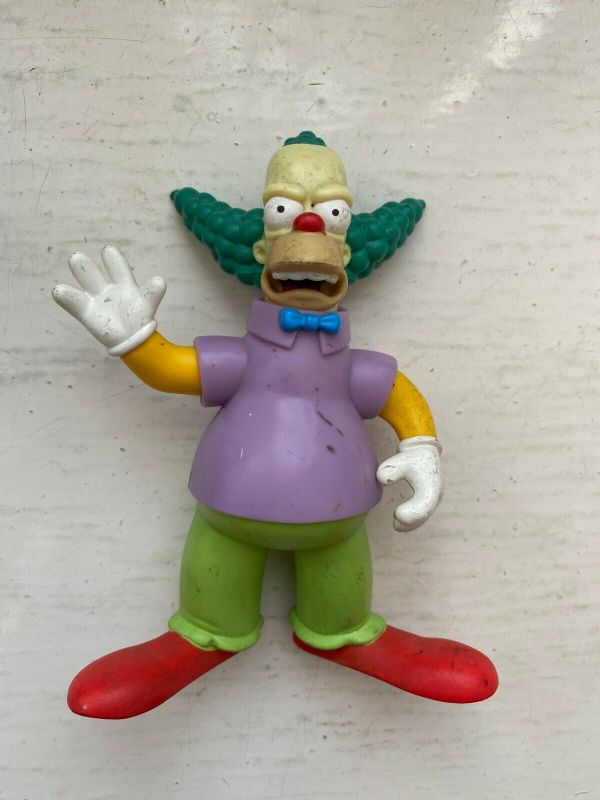 PLAYMATES INTERACTIVE THE SIMPSONS ANGRY KRUSTY THE CLOWN ACTION FIGURE ...