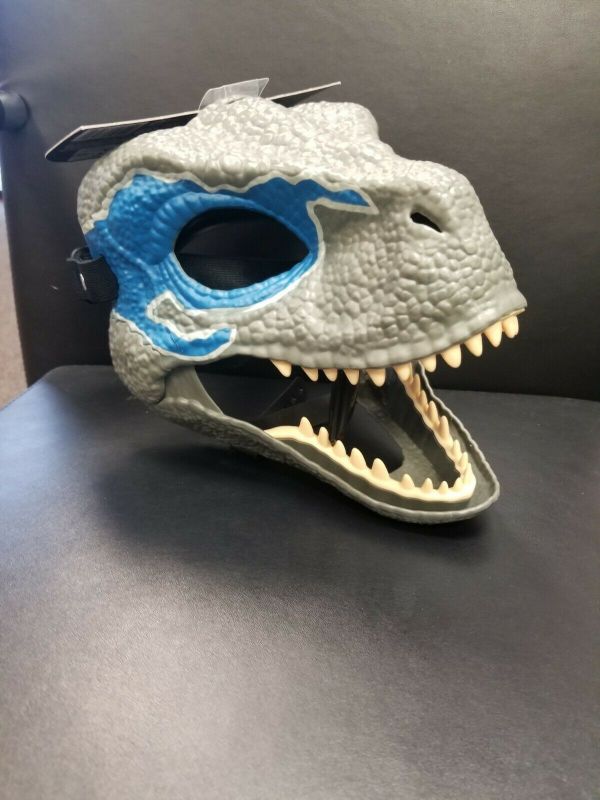Jurassic World Velociraptor BLUE Dinosaur Dino Mask Camp Cretaceous ...