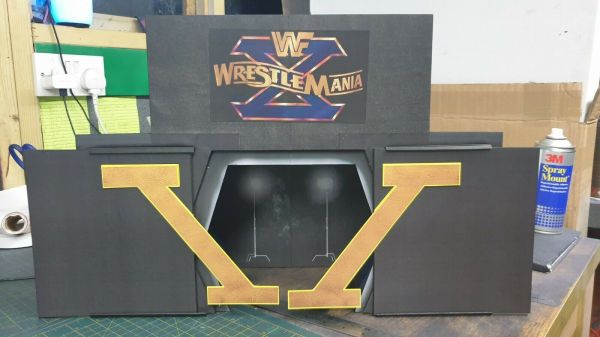 Wwe Wwf Custom Wrestlemania 10 Stage For Wrestling Figures | #57780476