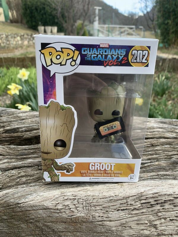 Figurine Funko Pop Groot Nº202 (Custom Groot 260 Cassette) Bien Lire ...