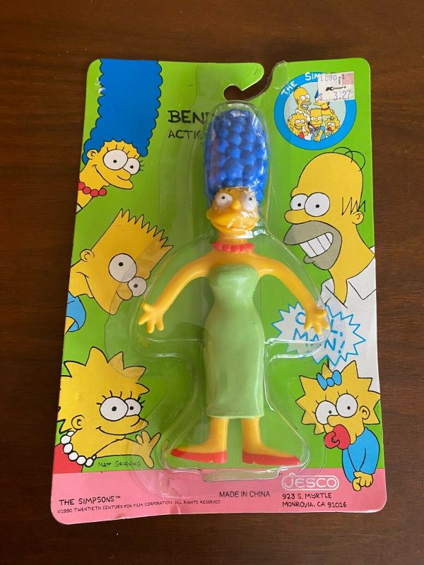 Vintage 1990 The Simpsons Bendable Action Figures Maggie Simpson ...