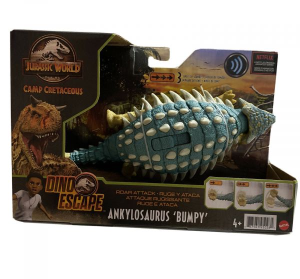 Jurassic World Camp Cretaceous Dino Escape Roar Attack Ankylosaurus ...