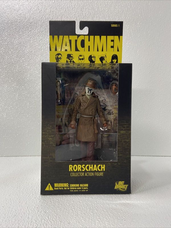 RORSCHACH COLLECTOR Watchmen Series 1 Action Figure - DC Direct Comics ...