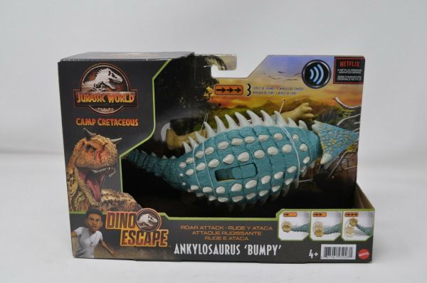 JURASSIC WORLD Dino Escape ANKYLOSAURUS BUMPY Camp Cretaceous Roar ...