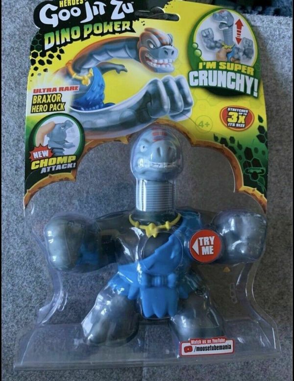 ULTRA RARE Heroes Of Goo Jit Zu Dino Power Braxor Hero Pack Crunchy ...