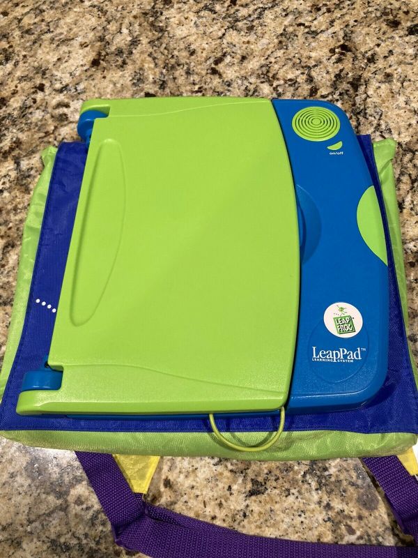 Leap Frog Leap Pad Learning System With Cartridges & Backpack No Books ...