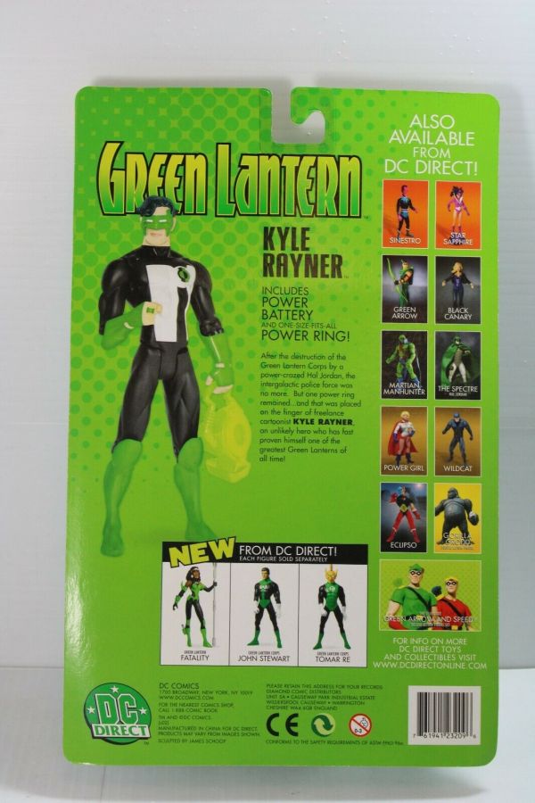 E1 DC Direct Green Lantern KYLE RAYNER Fully Poseable Action Figure ...
