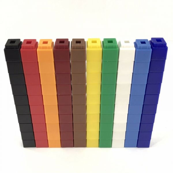 100 Unifix Cubes VTG Elementary Math Manipulative Cubes Base 10 ...