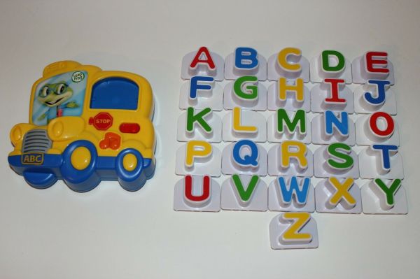 Leap Frog Alphabet Pal Fridge Phonics School Bus Magnetic Letters ...