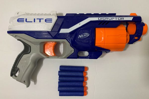 NERF N - STRIKE Elite Disruptor Soft Darts Toy Gun 6 Dart Rotating Drum ...