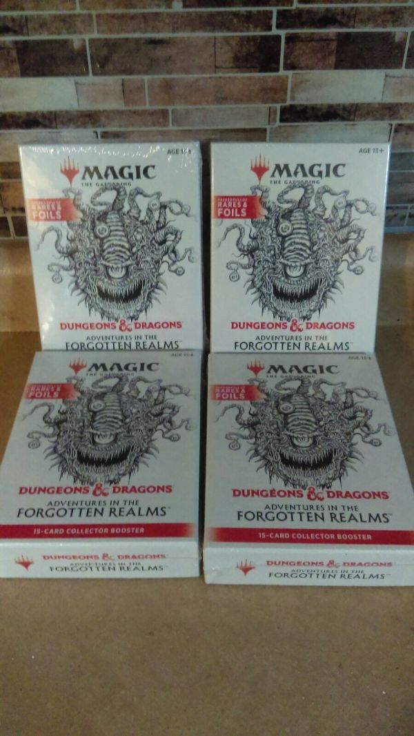 X4 MTG ADVENTURES IN THE FORGOTTEN REALMS 15 - CARD COLLECTOR BOOSTER ...