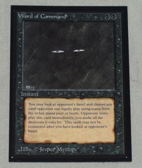 MTG Magic The Gathering WORD OF COMMAND Card Collectors Edition CE ...