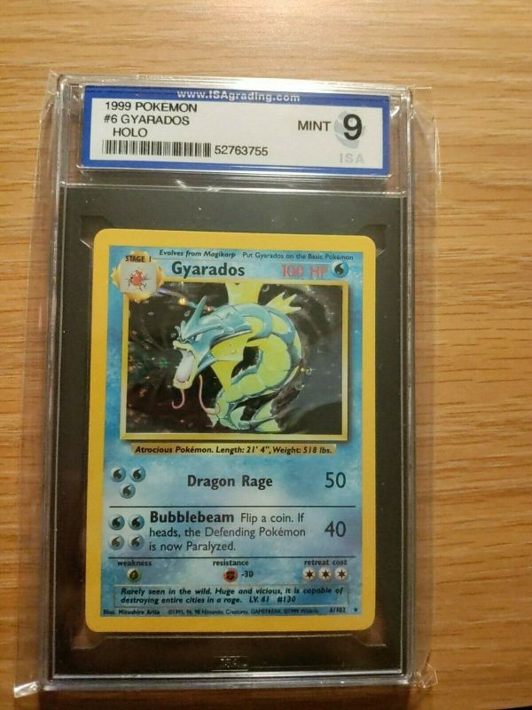 PSA 9 NM - Gyarados 6/102 Base Set HOLO RARE Pokemon Card | #58243987