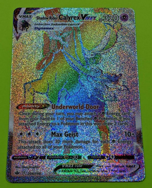 Shadow Rider Calyrex VMAX 204/198 Chilling Reign Rainbow Secret Rare ...
