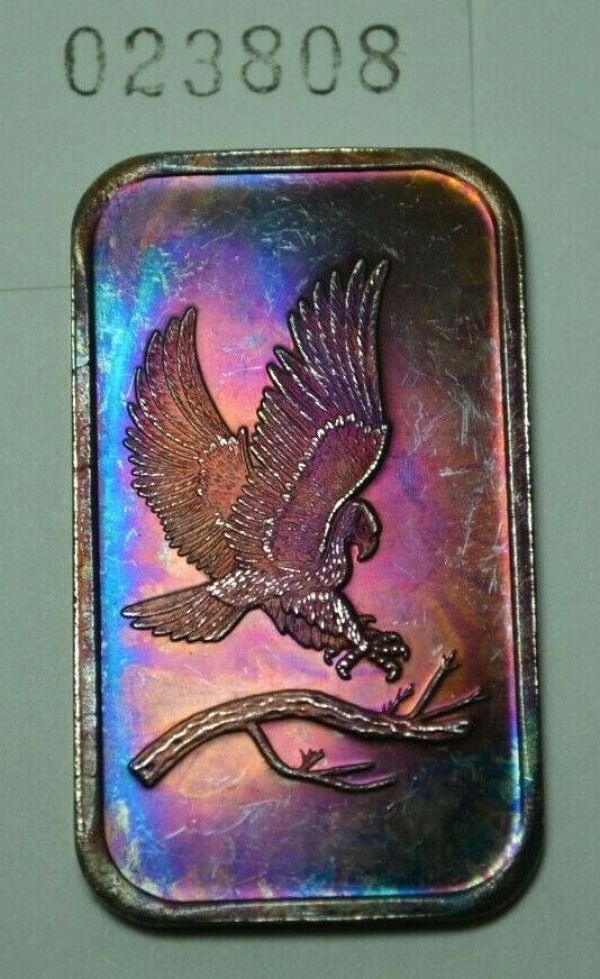 RARE Vintage Flying Eagle 1 Oz. 999 Fine Silver Bar By SilverTowne ...
